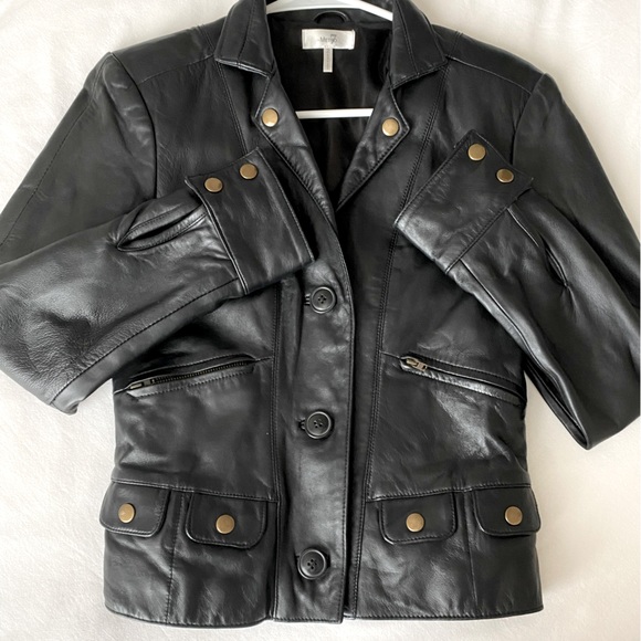 Metro 7 | Jackets & Coats | Vintage Black Leather Jacket Final Price ...